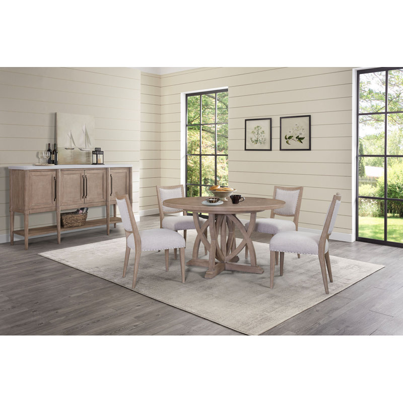 Birch Lane™ Dana Heights 54" Round Table with 18" Leaf & Reviews | Birch Lane